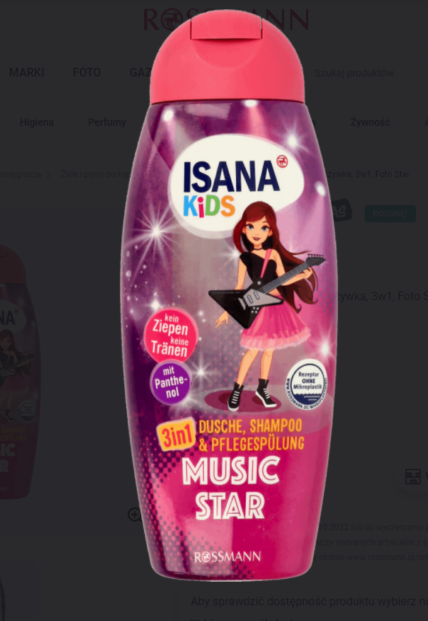 ISANA KiDS 3en1 Douche, Shampooing & photo star conditionneur – HEIM