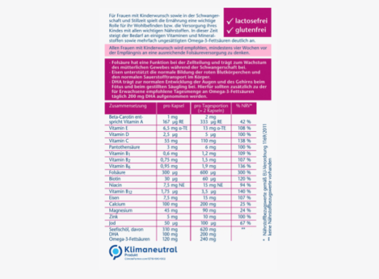 Doppelherz Mama plus avec DHA + gélules d’acide folique 30 capsules – HEIM