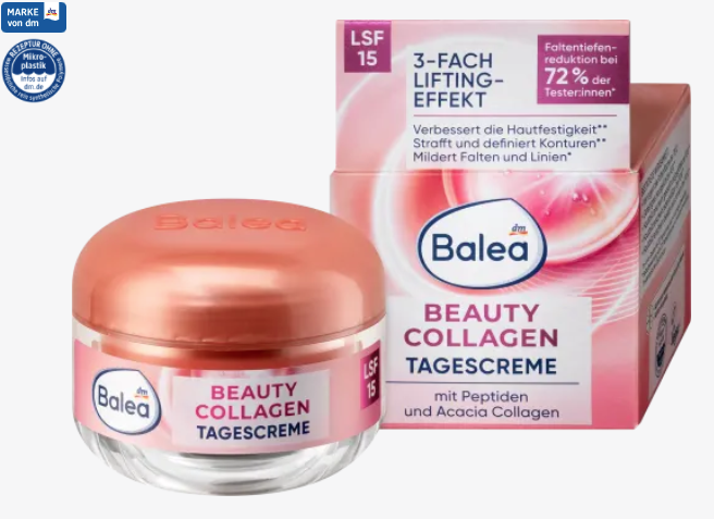 Balea Crème visage beauté collagène SPF15, 50 ml – HEIM